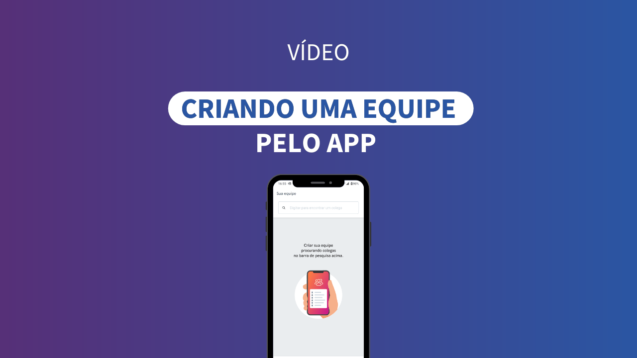Criando uma equipe pelo app - Wiser XP